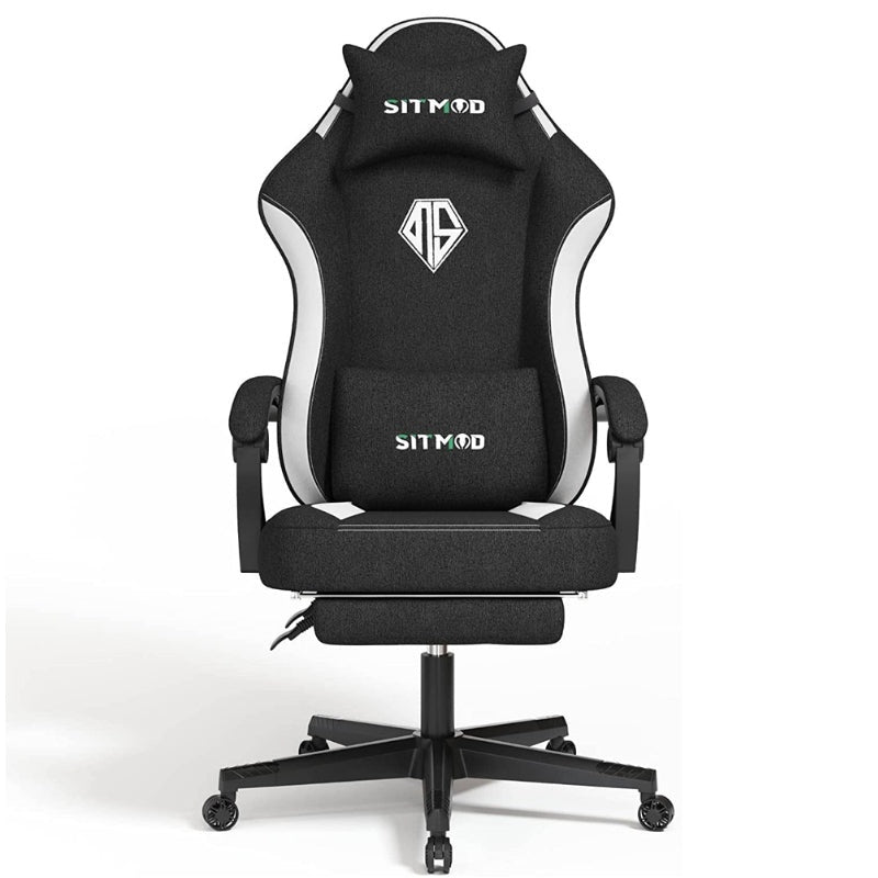 SITMOD Gaming Chair Office Chair Black White – grabstore.co.nz