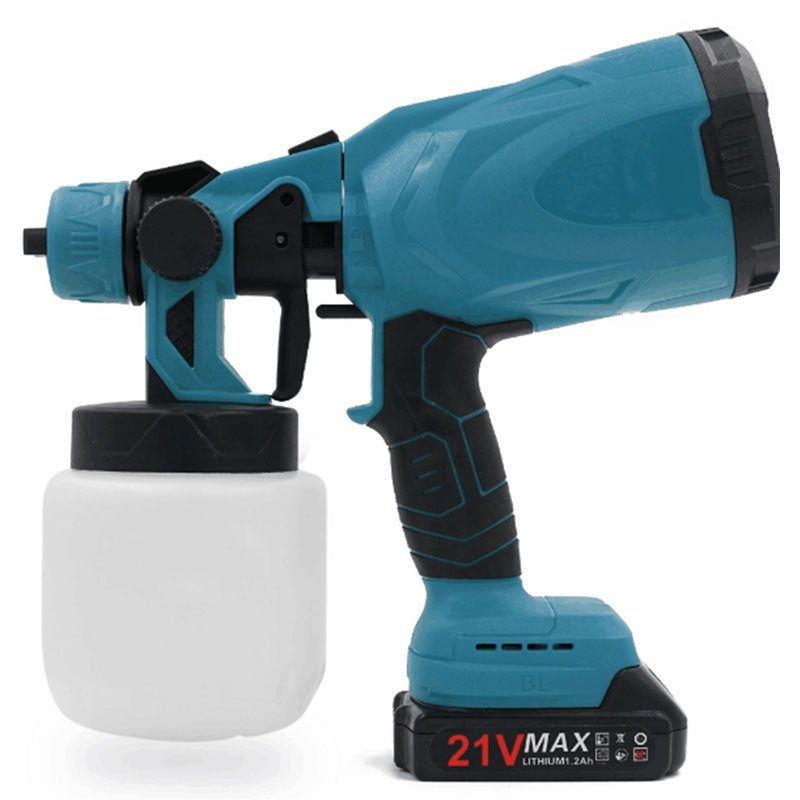 Paint Sprayer Gun Rechargeable Cordless with 800ml Container ...
