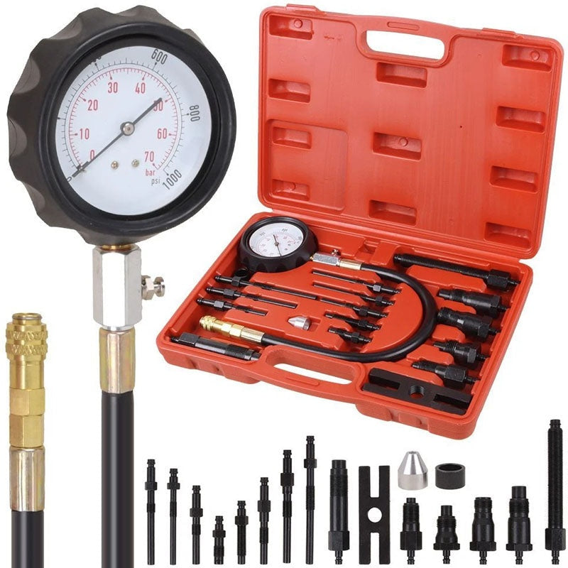 Diesel Engine Compression Tester Kit 16 Pieces with Brass Fittings ...